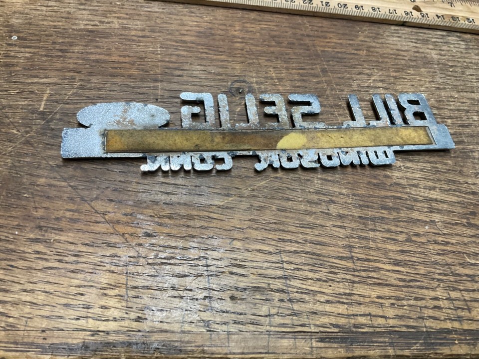 Dealership Name Badge Emblem Vintage Bill Selig Ford Windsor ...