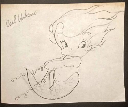 Merbabies Disney Silly Symphonies original signed 1930'S drawing Carl ...
