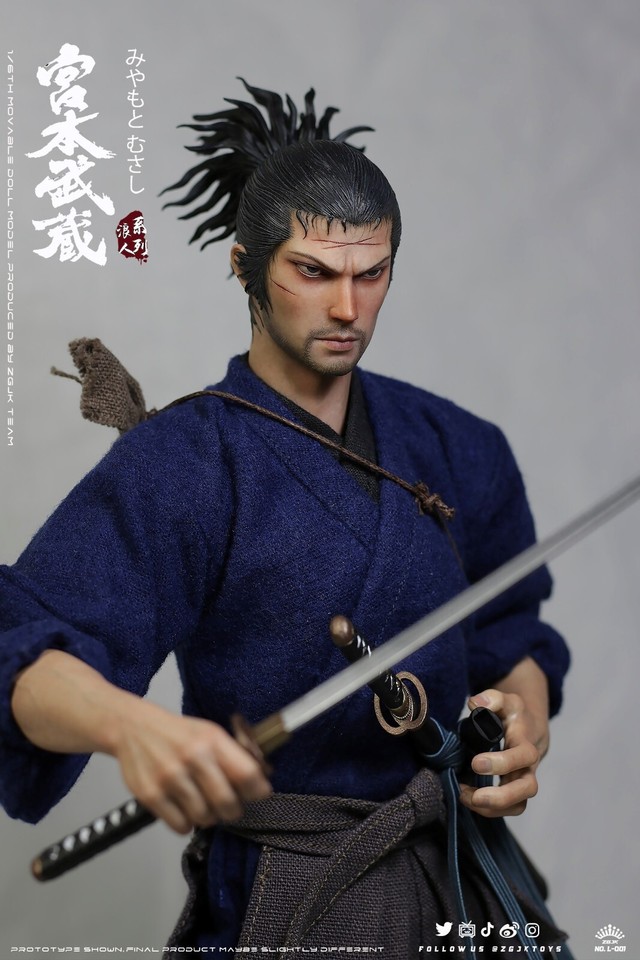 ZGJKTOYS L-001 1/6 Samurai Miyamoto Musashi / vaga Action Figure Model ...