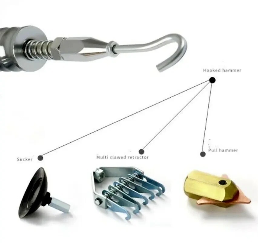 Dent Puller Slide Hammer Washer Hook Dent Pulling Claw Car Body Repair ...