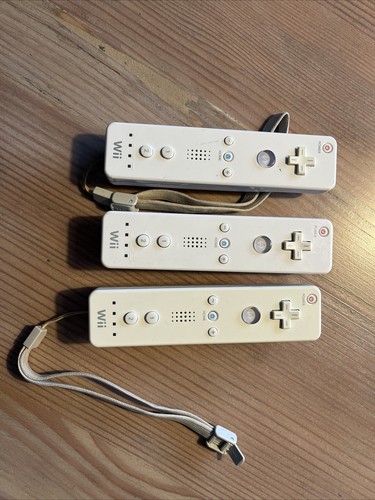 3 Official Nintendo OEM Wii Remote Wiimote Controller White Tested ...