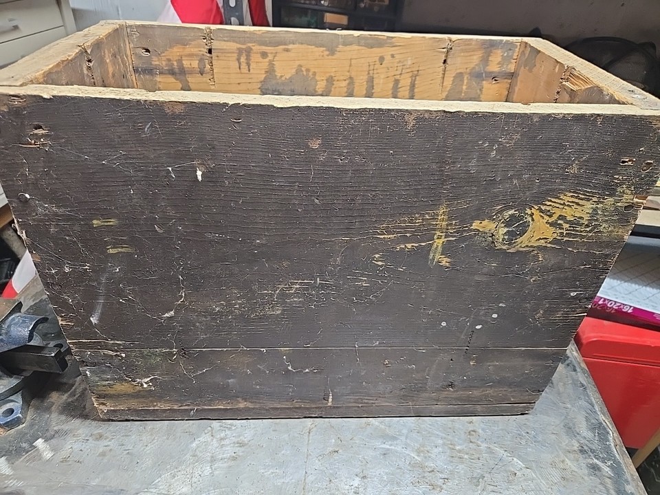 Vintage WWII .50 cal Wooden Ammo Crate Original M2 240 Cartridges T1IGV ...