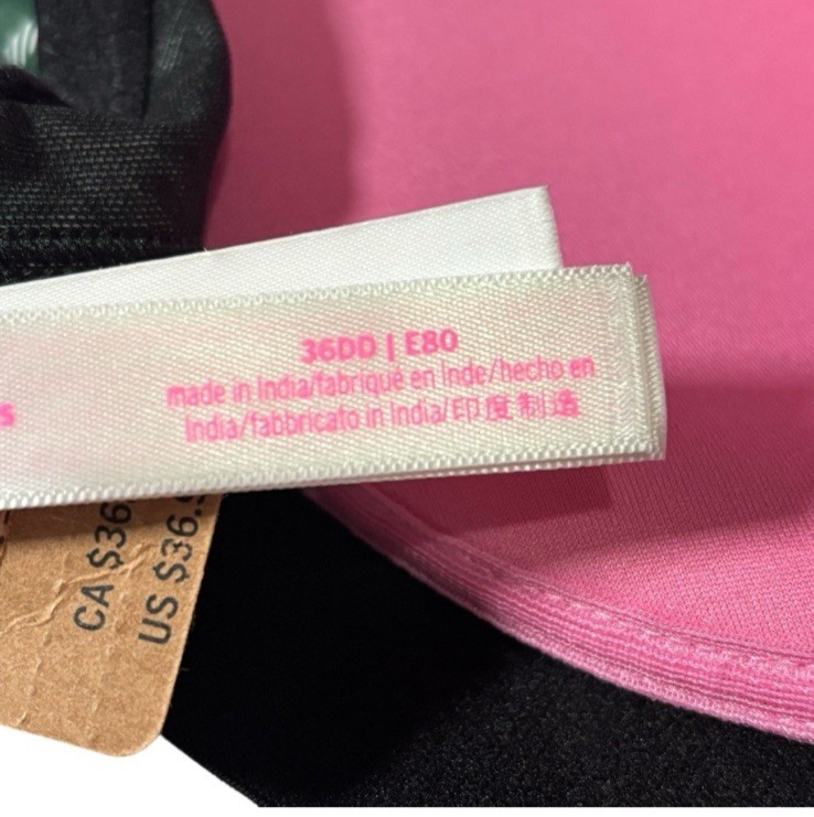Pink Victoria’s Secret Wear Everywhere Wireless Push-up Bra 36DD Green ...