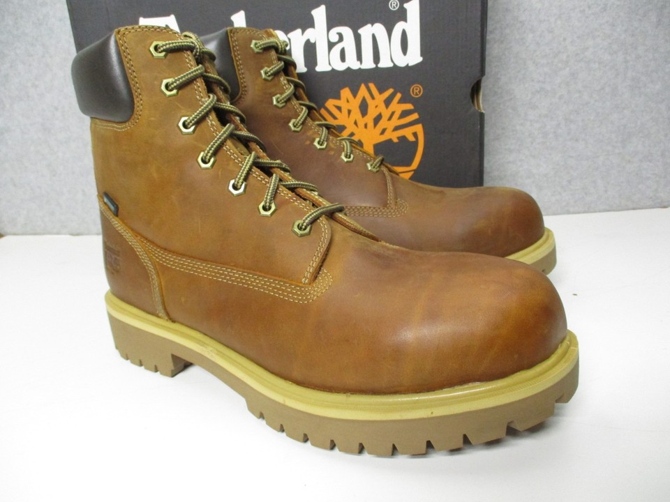 Timberland PRO Direct Attach 6" Waterproof Soft Toe Work Boots Brown ...