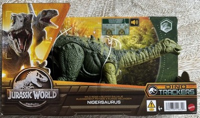 Mattel Jurassic World Dino Trackers Wild Roar Nigersaurus, MISB | eBay ...