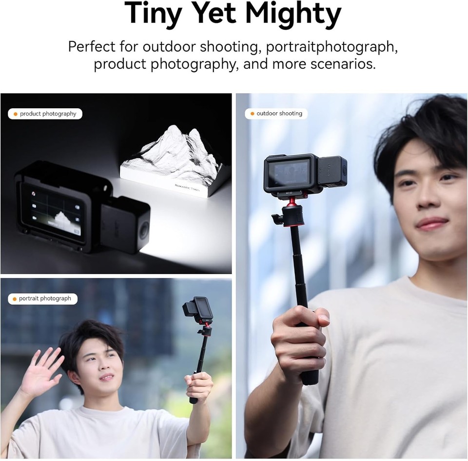 Mini vlogging led light action camera video fill lighting magnetic ...