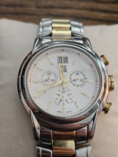 ESQ by Movado Swiss Chronograph Watch Men's Two Tone Stainless Steel ...