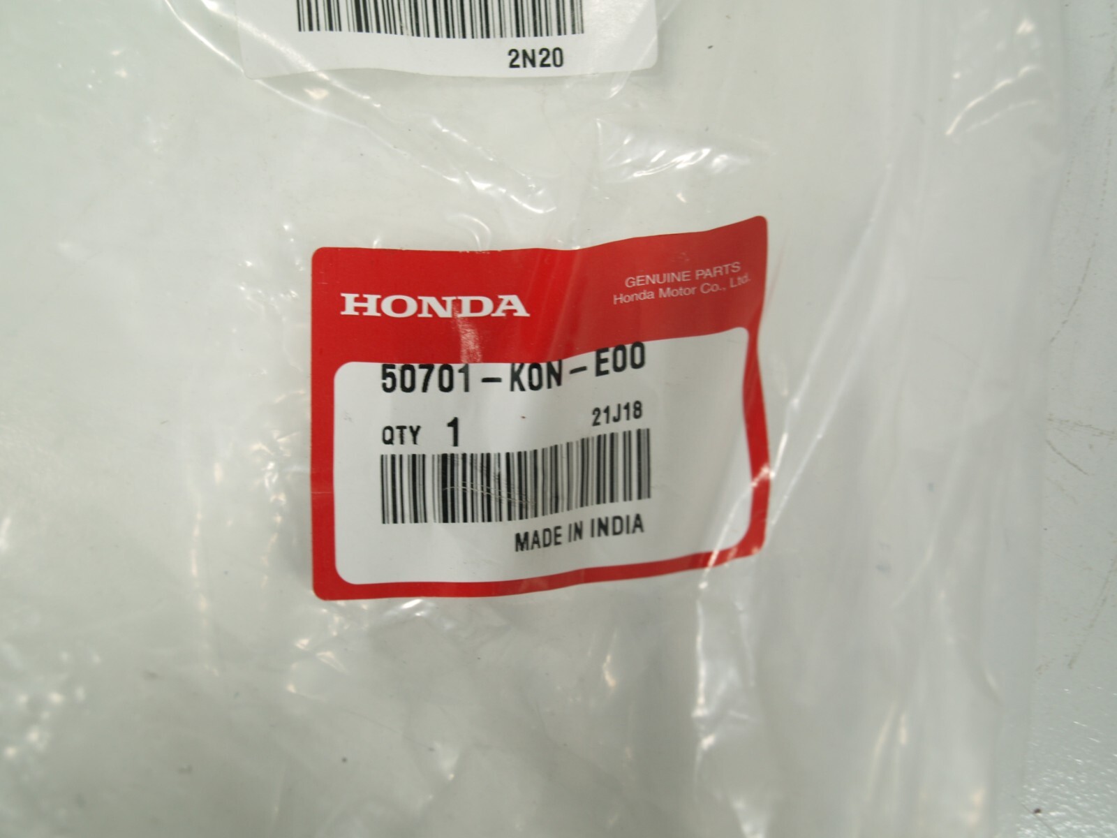 Honda CB125 F 21 R/H Pillion Footrest Bar Bracket Comp 50701-K0N-E00 ...