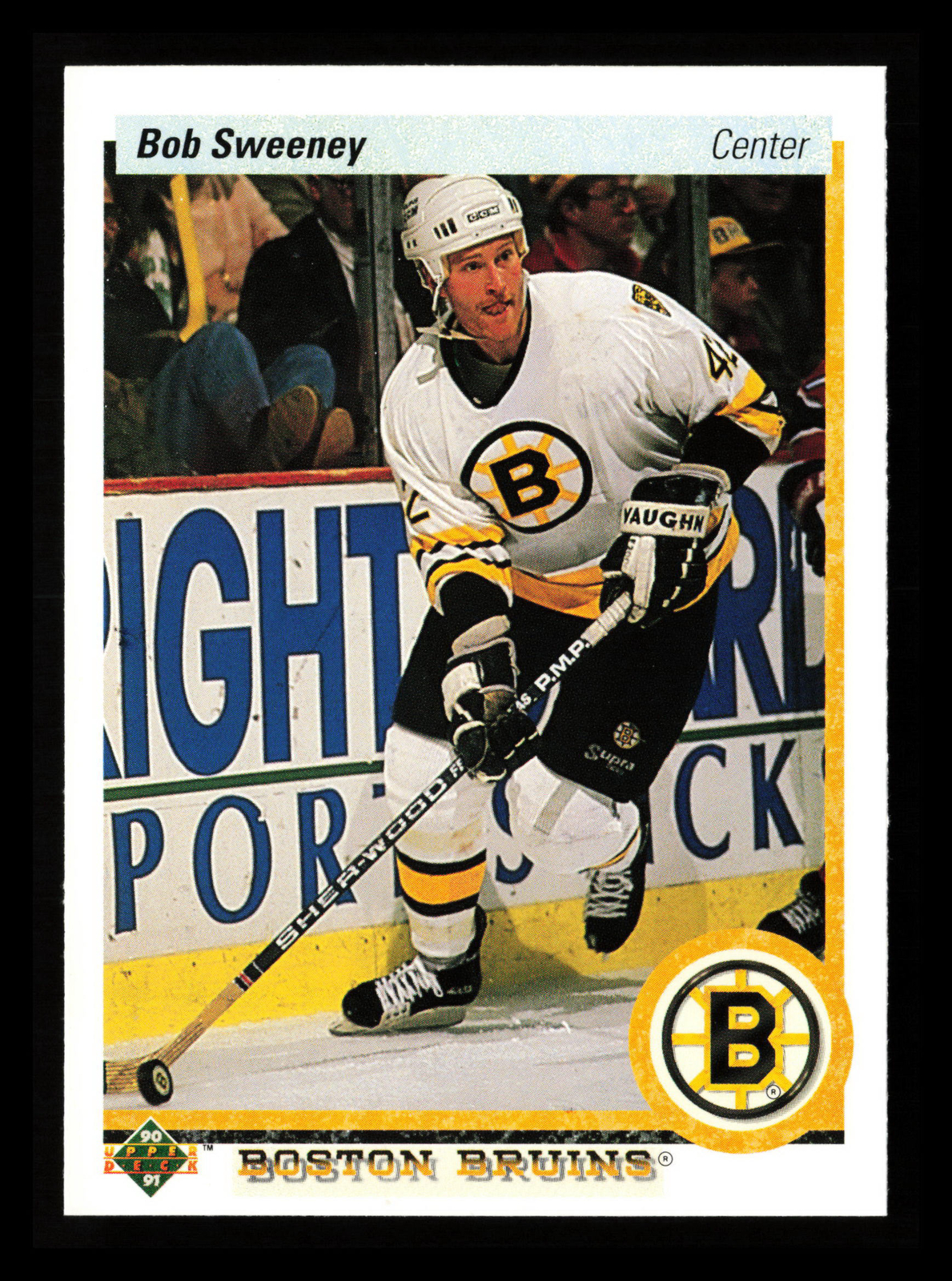 Bob Sweeney 1990-91 Upper Deck Hockey NHL #198a Boston Bruins | eBay