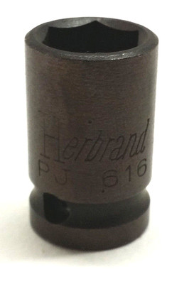 Vintage Herbrand Impact Socket PJ616, 6Pt. 1/2 SAE, 3/8" Drive CR-MO | eBay