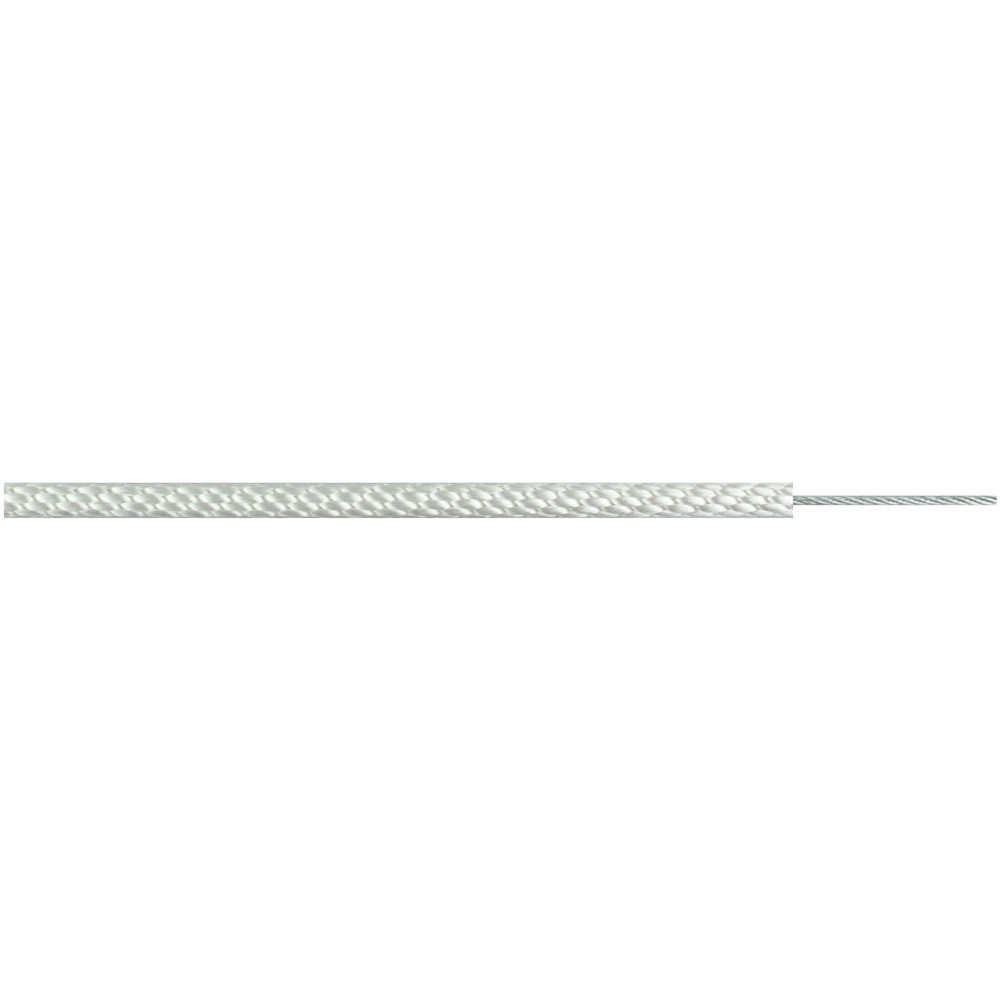 5/16" White Flagpole Halyard Cable Core Stainless Steel Wire Heavy Duty ...