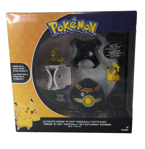 NEW POKEMON PIKACHU Pokeball Ultimate Throw 'N' Pop Poke Ball Battle ...
