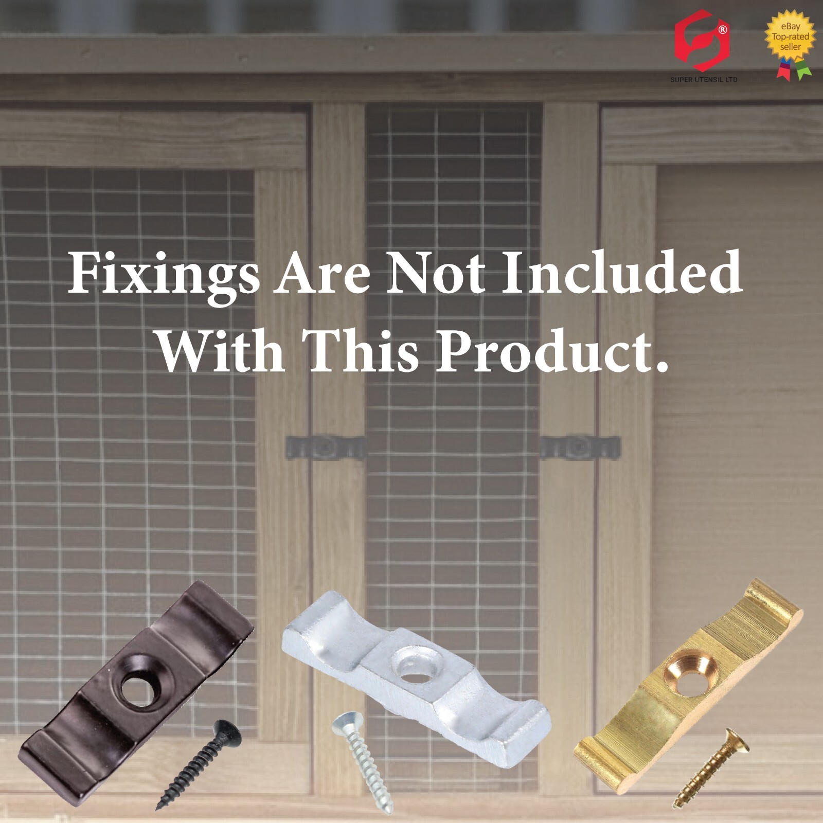 Brass Turn Button Catch Cupboard Thumb Latch Shed Door Hutch Cage With ...