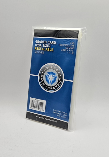 (100-Count) CSP Graded Card Sleeves - PSA Size - Resealable - 2 mil ...