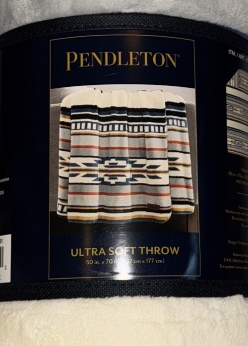 Brand New Pendleton Saltillo Stripe Ultra Soft Throw Fleece Plush 50" x 70" | eBay