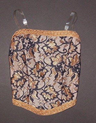 Antique Gold Black Ballet Basque Lace child/ladies lycraback clear ...