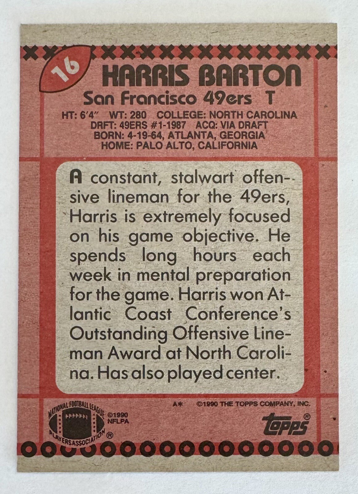 1990 Topps - #16 Harris Barton for sale online | eBay