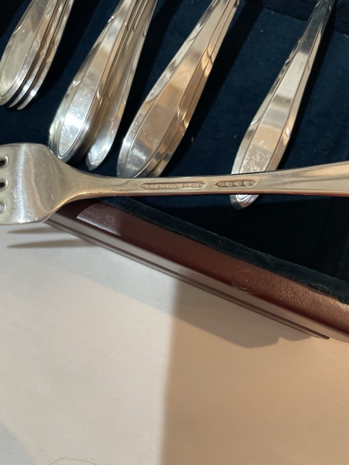 VTG Nobility Plate Silver Plated REVERIE Silverware 48 pc / w Box (6 pc ...