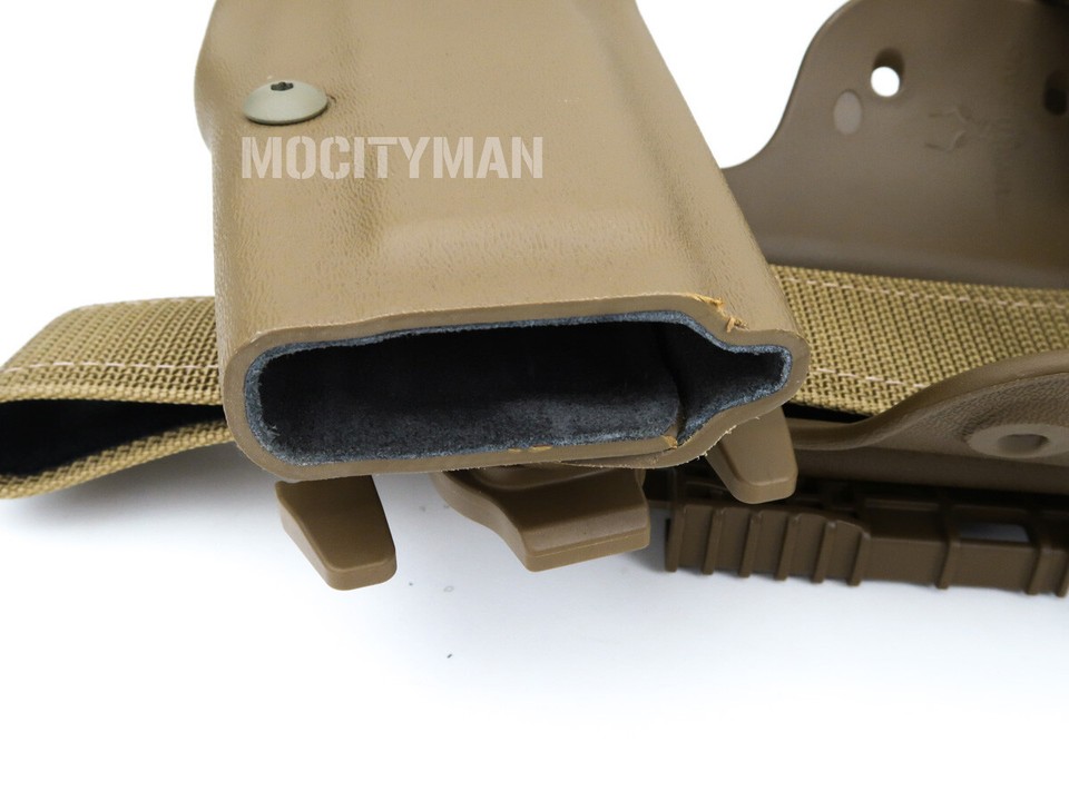 Safariland Coyote RH Holster Leg Shroud For Operator Colt M45A1 Pistol ...
