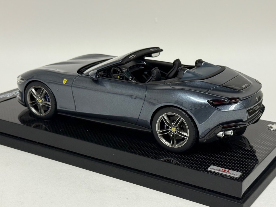 1/18 MR Collection Ferrari Roma Spider in Roma Blue Carbon base 49 ...