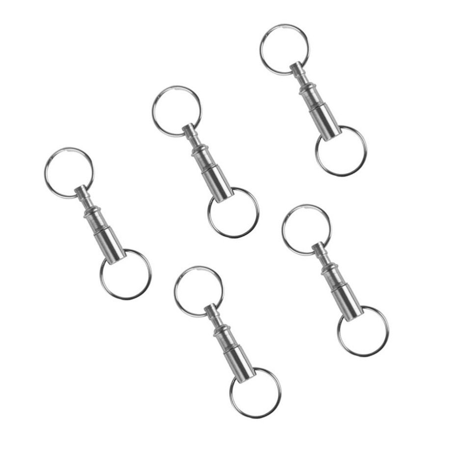 5Pcs Iron Double Detachable Keychain Removable Double Keychains ...