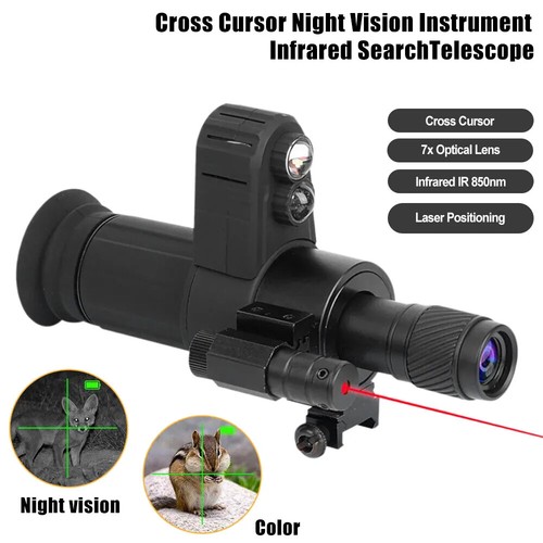 IR Hunting Scope 7X Digital Night Vision Monocular 850nm Cross Cursor ...