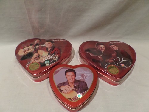 "ELVIS PRESLEY" LOT OF 3 RUSSELL STOVER CANDY TINS 2000-2003 | eBay