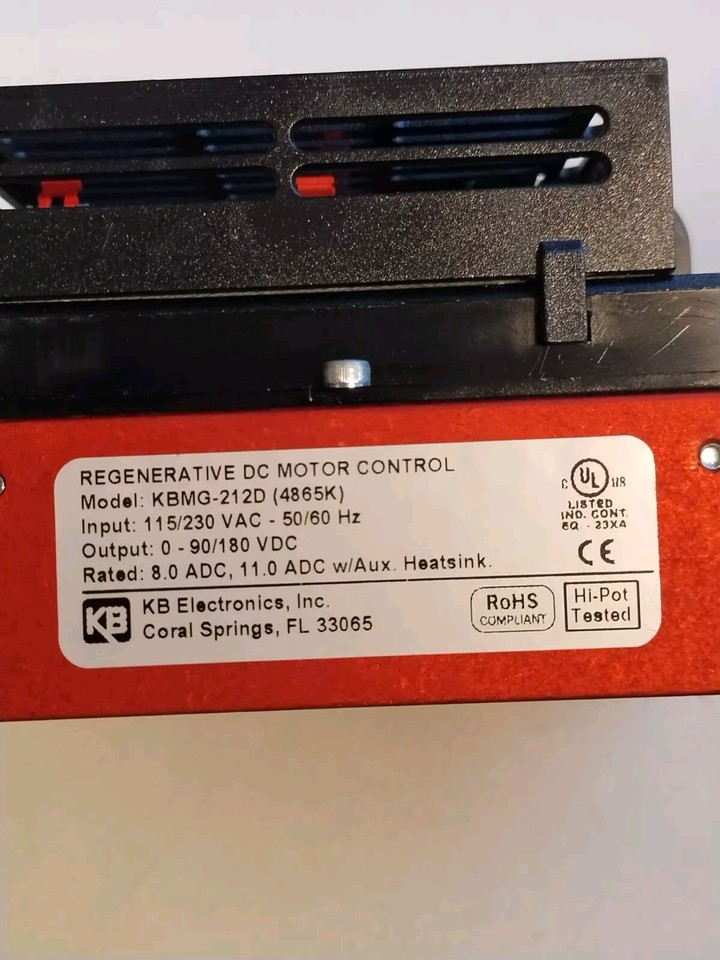 Kb Electronics KBMG-212D Regenerative DC Motor Control 115/230V 0-90 ...