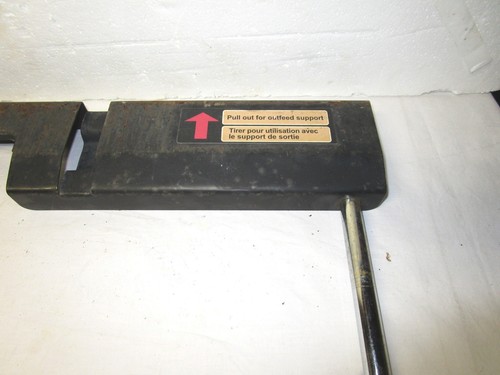 Sears Craftsman 10 in table saw, Model 137.248480--sliding outfeed rear ...