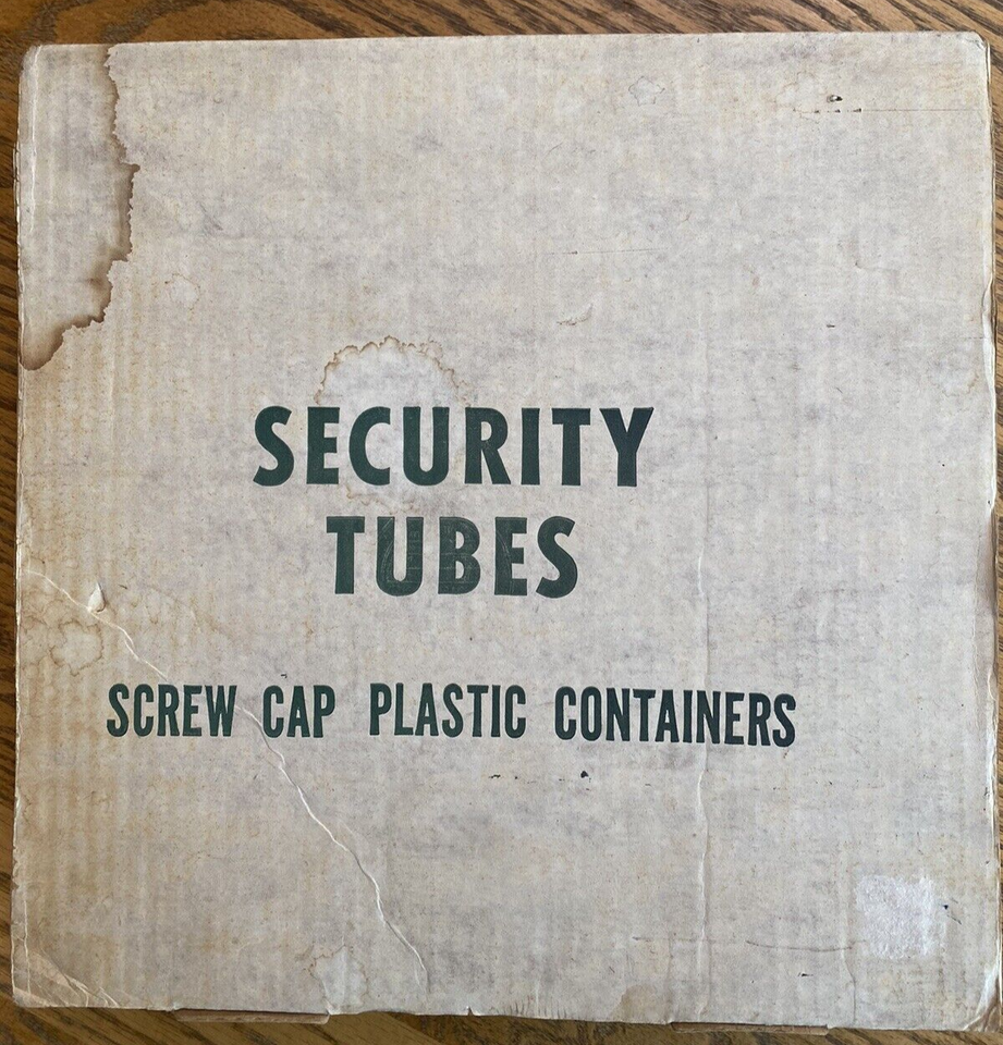 NOS Lot of 97 Quarter Security Tubes .25 Cents Empty Plastic Tubes with ...