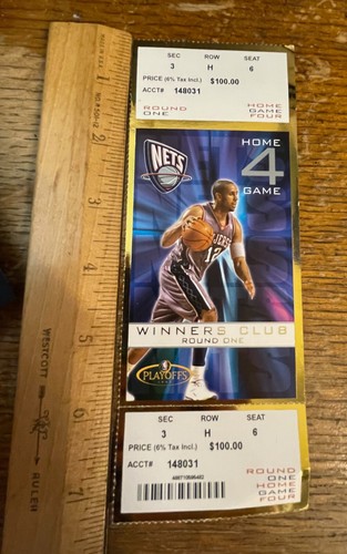 NBA Basketball Ticket Stub Knicks at Nets Round One Game 4 2004 | eBay