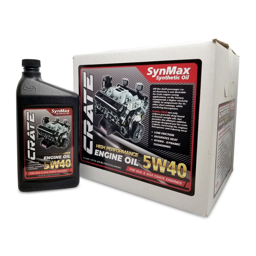 SynMax 440540 - GM 602 & 604 Crate Engine Oil - 5W40 (Case of 8) | eBay
