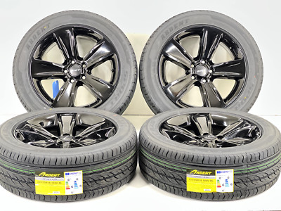 18" OEM Dodge Charger RIMS TIRES Genuine JET BLACK GLOSS 5X115MM New ...