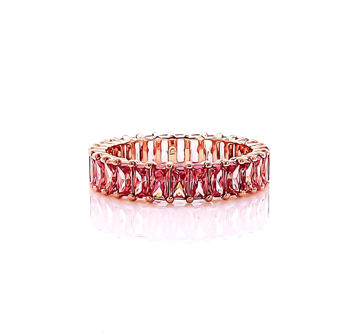 New 100% SWAROVSKI 5648288 Rose Gold Pink Gems Matrix Cocktail Ring ...