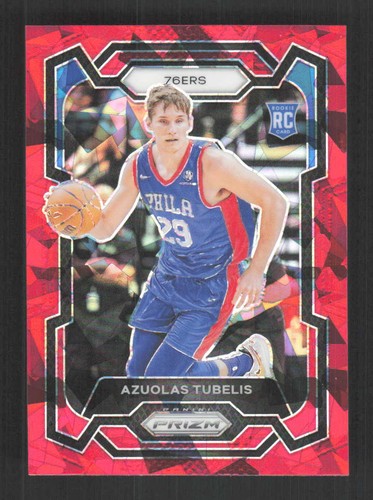 Azuolas Tubelis RC 2023-24 Panini Prizm Prizms Red Ice Philadelphia ...