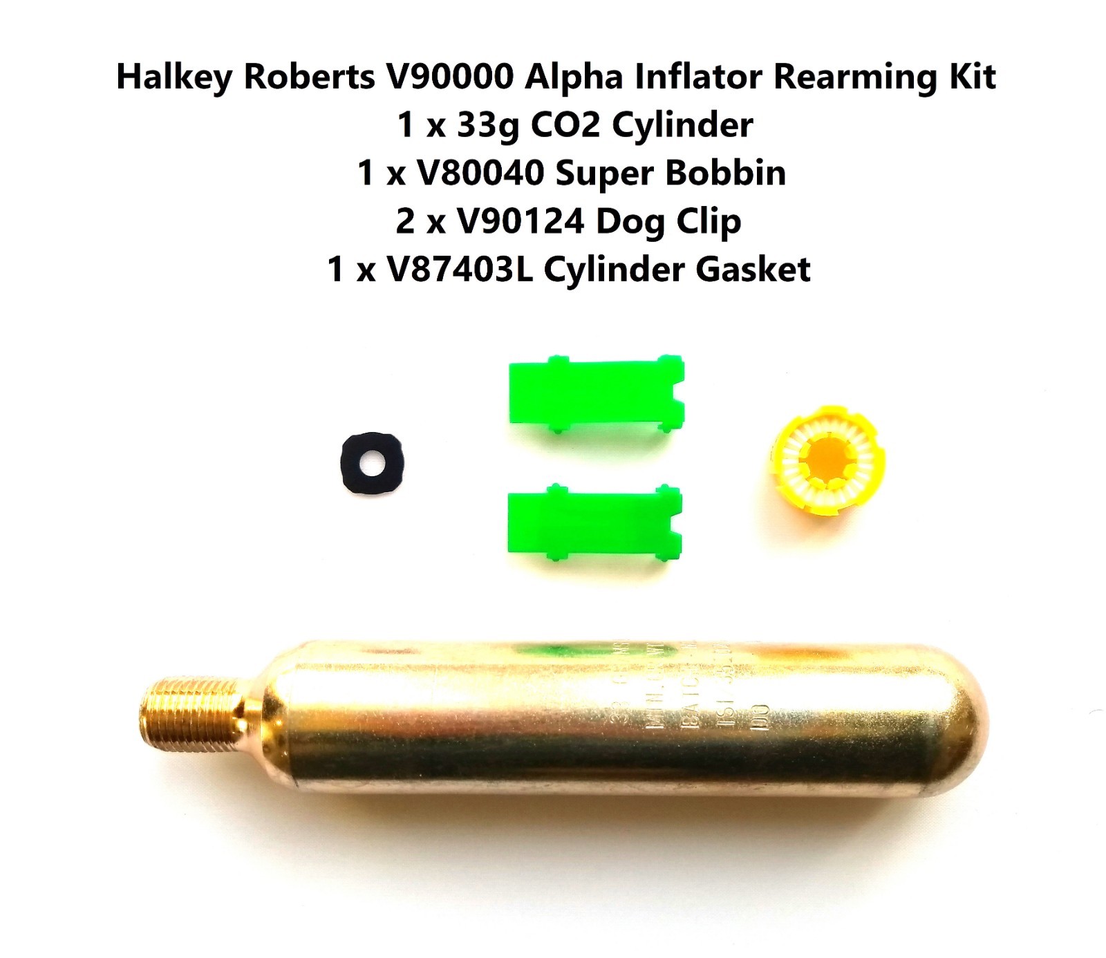 33g Lifejacket Rearming Kit for Halkey Roberts Alpha V90000 Inflator | eBay