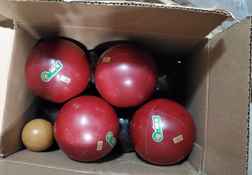 Vintage Super Martel Bocce Ball Set Lawn Bowling Made In Italy | eBay