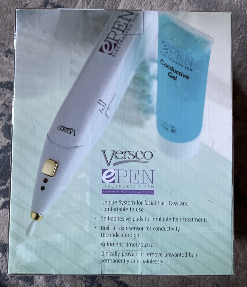 Verseo ePen Permanent Hair Removal Needle-Free Electrolysis Pen System ...