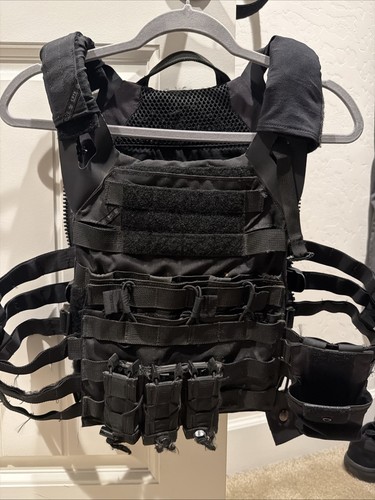 Crye Precision JPC 2.0 Jumpable Black large With Ar Mag X3 Front Flap ...