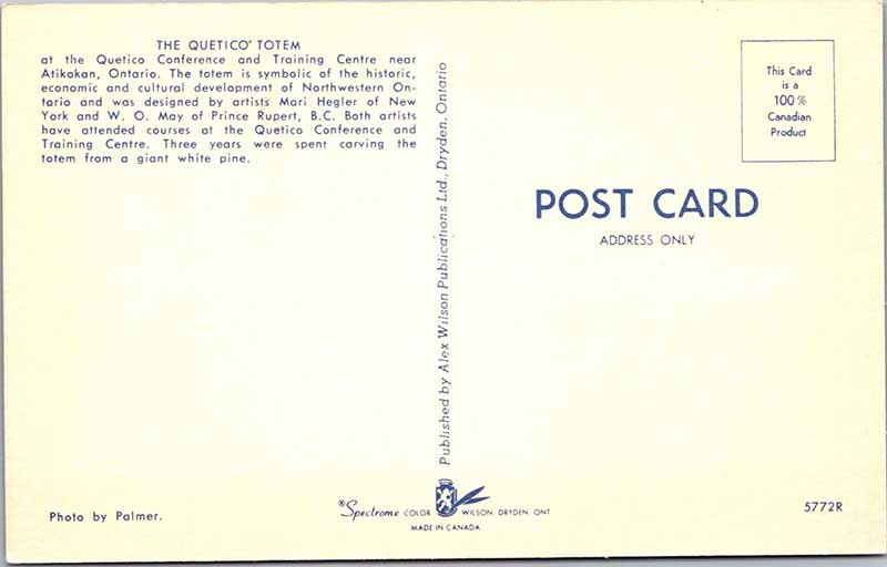 Postcard MONUMENT SCENE Atikokan Ontario ON AK1090 | eBay