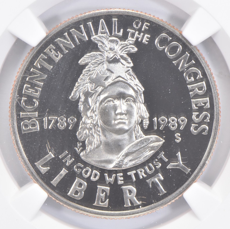 1989-S Congress Congressional Commemorative Half Dollar PF70 UC NGC ...