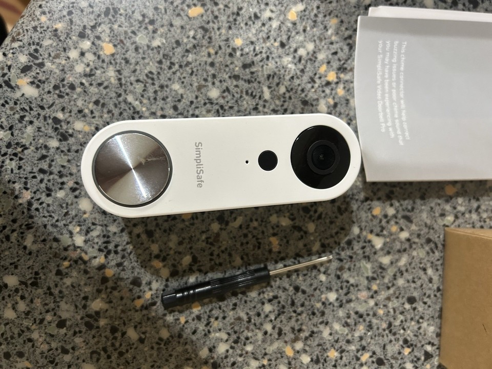 SimpliSafe Doorbell Pro Smart Video Camera - White | eBay