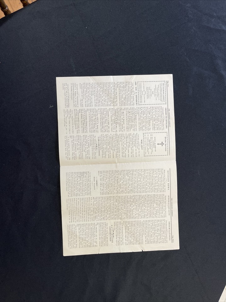 1937 Battleship USS Colorado Lookout Newspaper - Long Beach California ...