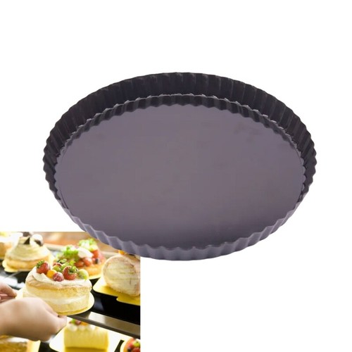 Round Tart Pans Removable Bottom Pie Pans Deep Bakings Dish Pie Plate ...