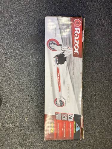 Razor Authentic A Kick Scooter Red Chrome Adjustable Handles Folds To ...