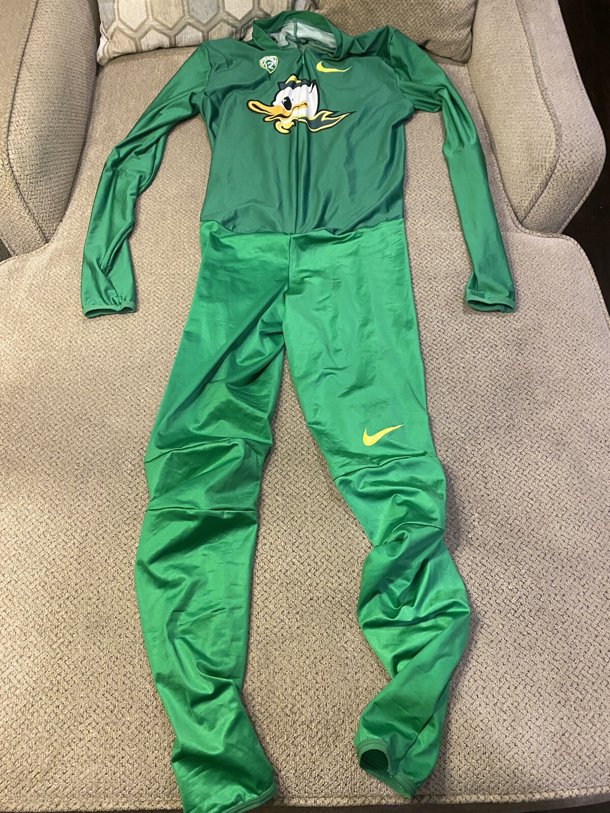 Men's Nike Pro Elite Oregon Ducks Full Bodysuit Unita… - Gem