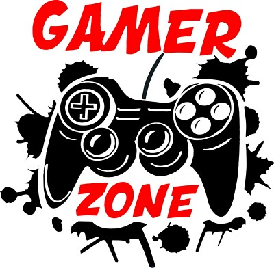 GAMER ZONE Sticker Vinyl Decal 10.5"H x 11.2"W inch. | eBay