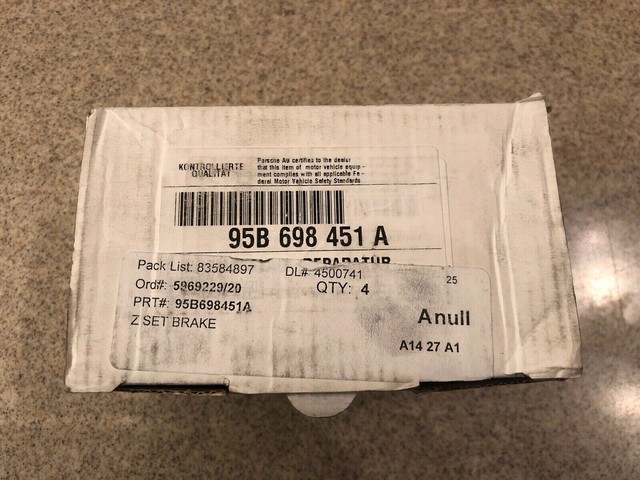 Disc Brake Pad Set Rear WD Express 95B 698 451 A for sale online | eBay