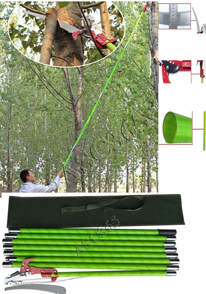 Hot 26 Feet Tree Pole Pruner Tree Saw Yard Garden Lopper Cutter Trimmer ...