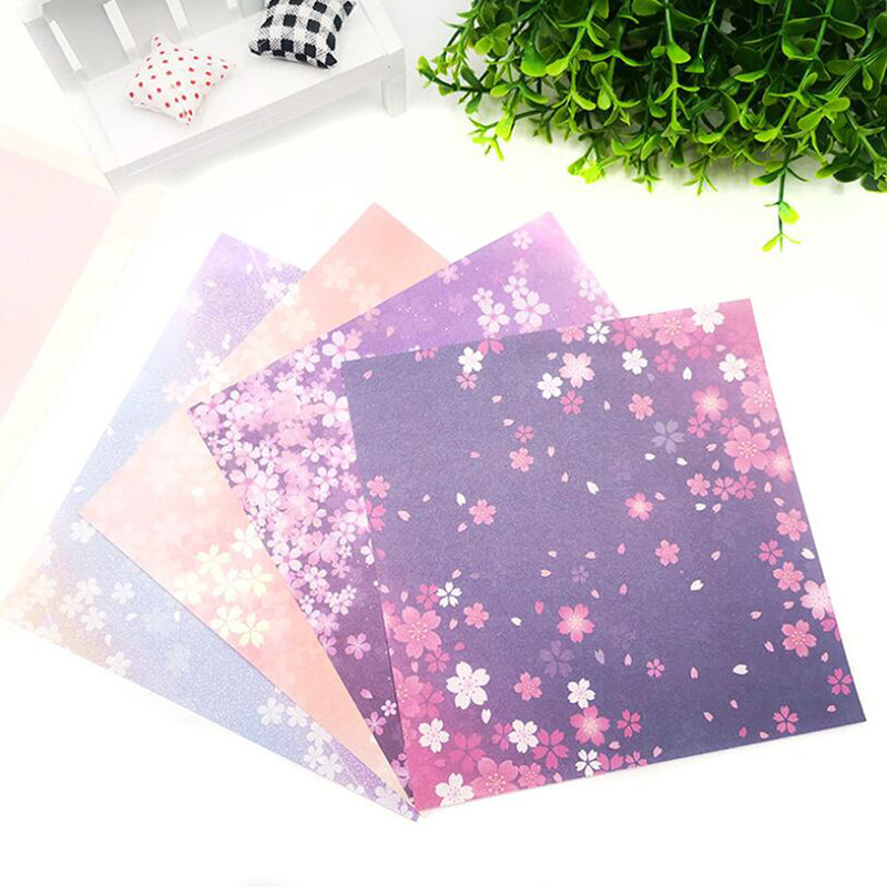 60/65Pcs Space Star Flower Origami Paper Double Sided Folding DIY ...